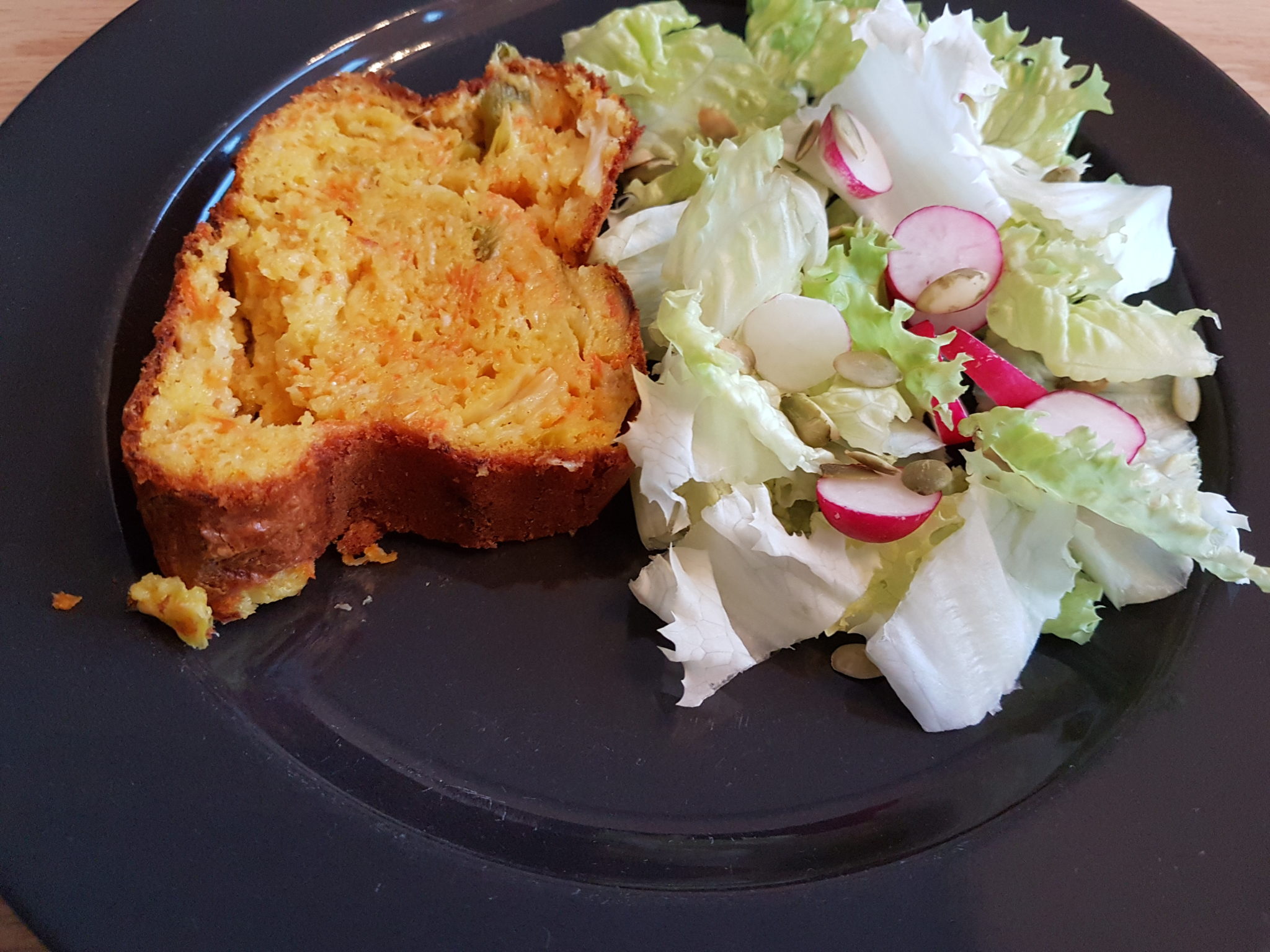 Cake carotte poireau cumin - Nutrivie - nutrition et santé