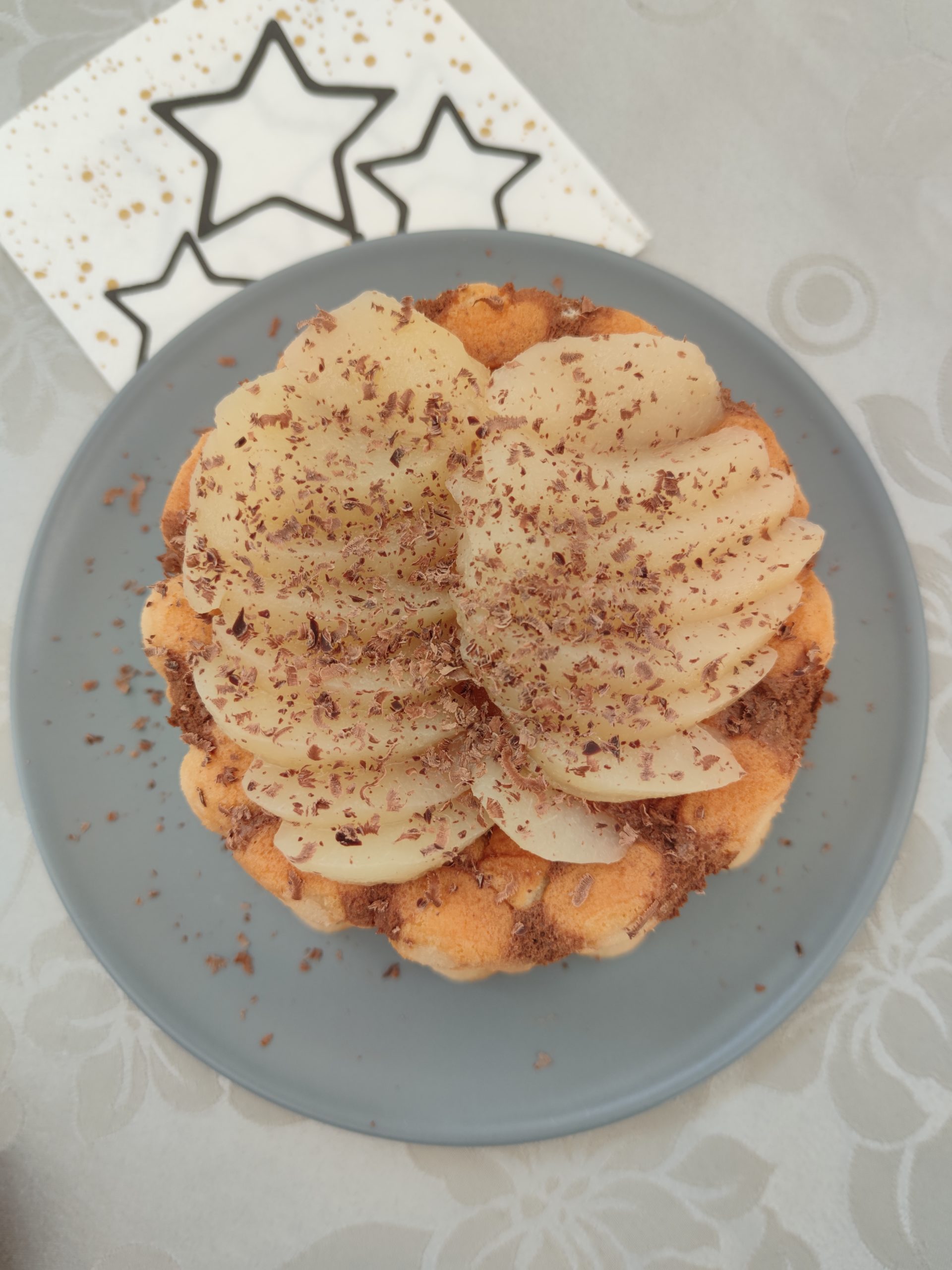 Charlotte poire chocolat - Nutrivie - nutrition et santé